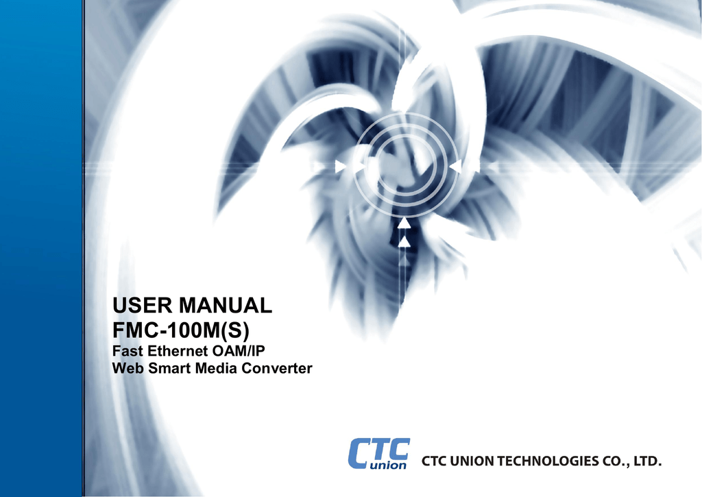 CTC Union FMC-100M User manual | Manualzz