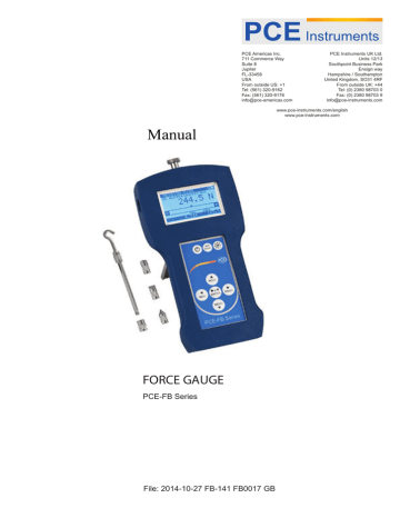 user manual force gauge | Manualzz