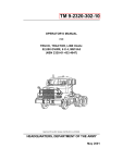 Tractor Truck M915 A3 Operator’s Manual | Manualzz