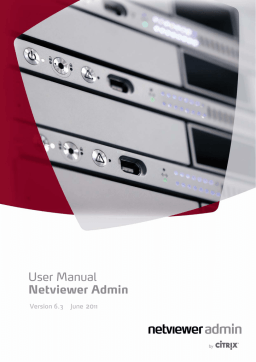 Citrix Netviewer Admin - User manual