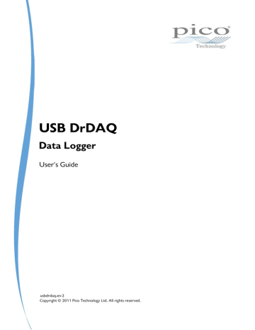 Data Logger USB DrDAQ User's Guide | Manualzz