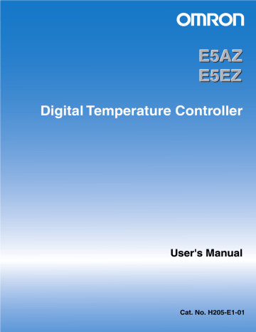 Omron E5EZ User manual | Manualzz