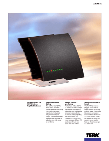 TERK Technologies AF1 AM/FM Amplified Stereo Antenna User Manual | Manualzz