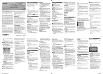 Samsung UN24H4000AF 24 in. Class LED 720p 60Hz HDTV User manual | Manualzz