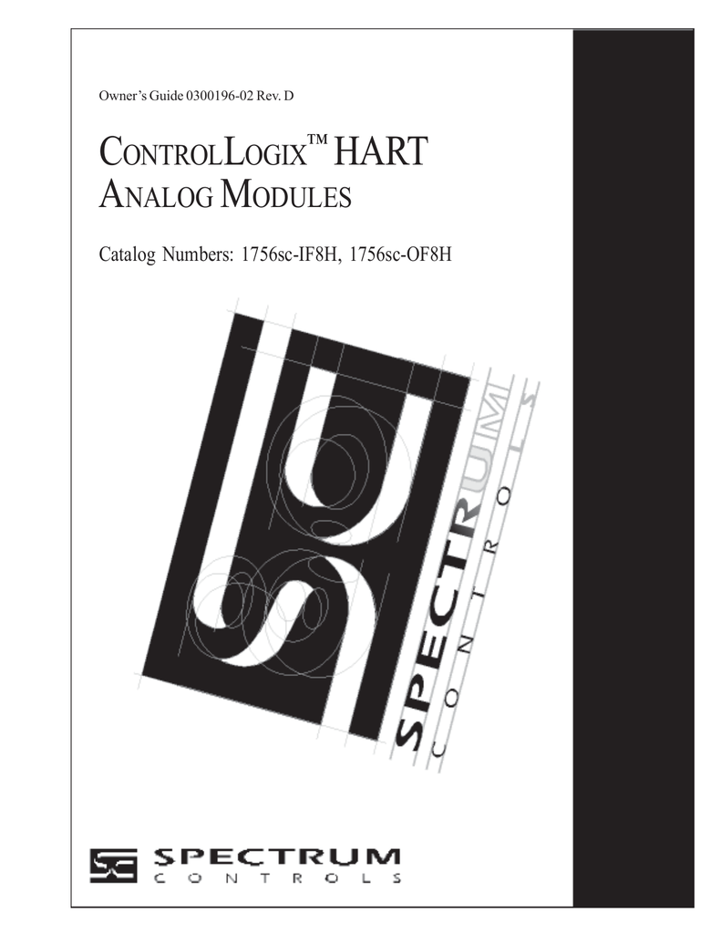 Spectrum Controls 1756sc-HART Modules Owner's Manual | Manualzz