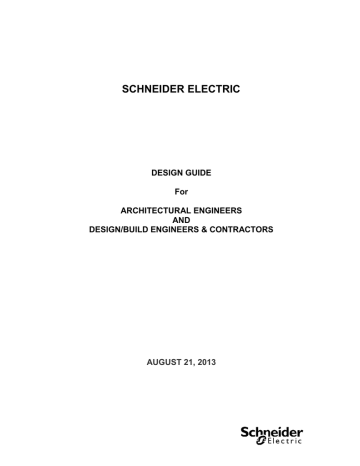 Schneider Electric Design Guide for Architectural and Design/Build ...