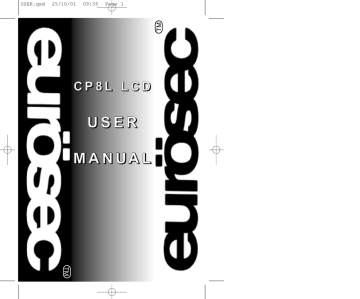eurosec CP8L LCD User Manual | Manualzz