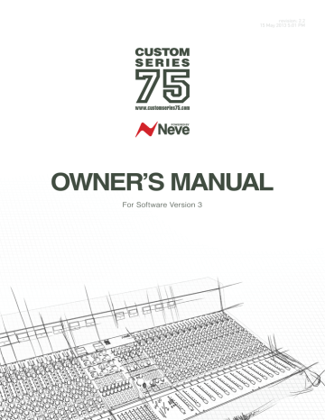 Neve Custom Series 75 Owner's Manual | Manualzz