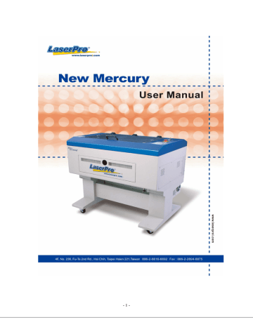 LaserPro New Mercury User Manual | Manualzz