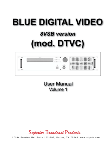 Superior DTVC User manual | Manualzz