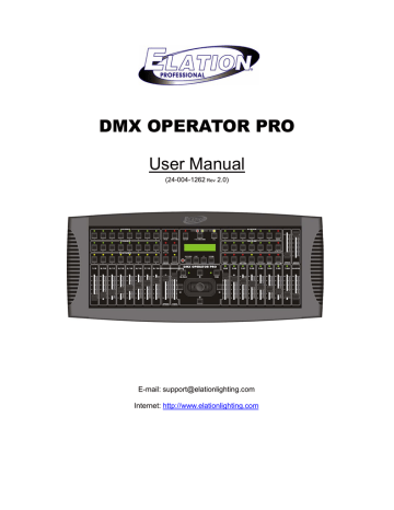 ADJ DMX Operator Pro User manual | Manualzz