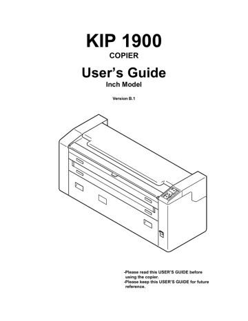 KIP 1900 User's Guide | Manualzz