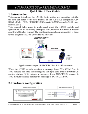 ICP I-7550 Quick Start Guide | Manualzz