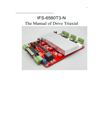 Stepper Motor Driver Board IFS-6560T3 N User Manual | Manualzz