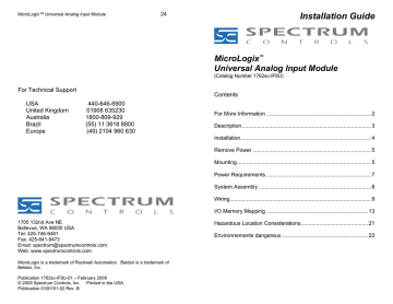 Spectrum Controls 1762sc-IF8U Guide | Manualzz