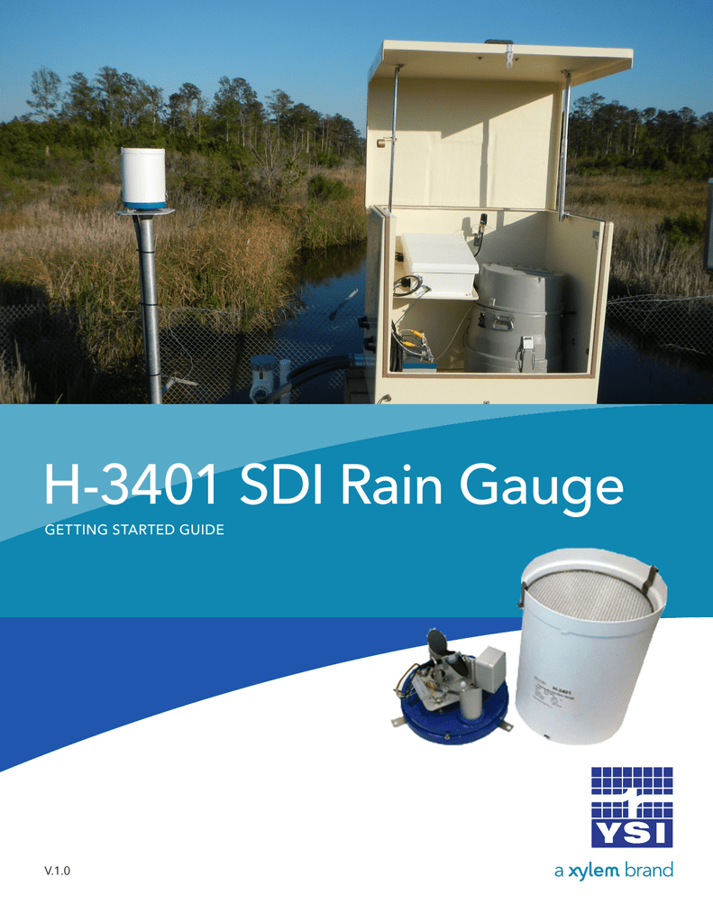 YSI WaterLOG SDI-12 Rain Gauge Getting Started Guide | Manualzz