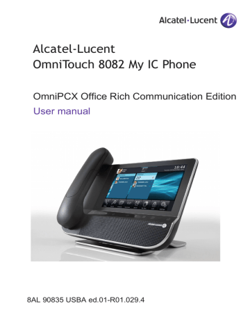 Alcatel-Lucent OmniTouch 8082 User manual | Manualzz