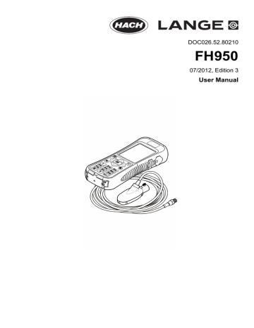 Portable Velocity System FH950 User Manual | Manualzz