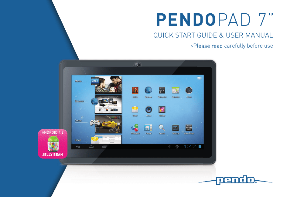 Pendo PAD 7" Quick Start Manual & User Manual | Manualzz