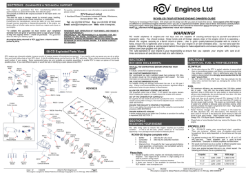 RCV 58-CD Four Stroke Engine Owners Guide | Manualzz