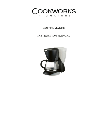 Cookworks Signature Coffee Maker Instruction manual | Manualzz