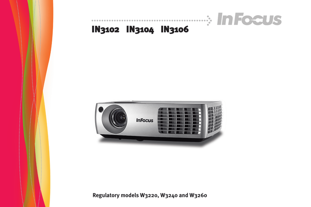 InFocus IN3102 Projector User Manual | Manualzz
