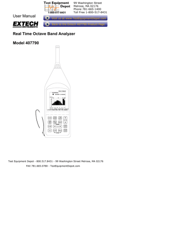 Extech Instruments 407790 User manual | Manualzz