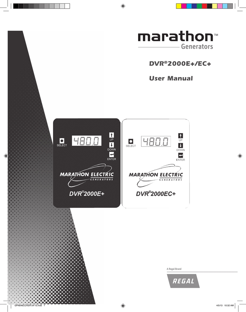 Marathon DVR2000E+ GPN046 Voltage Regulator Owner Manual | Manualzz