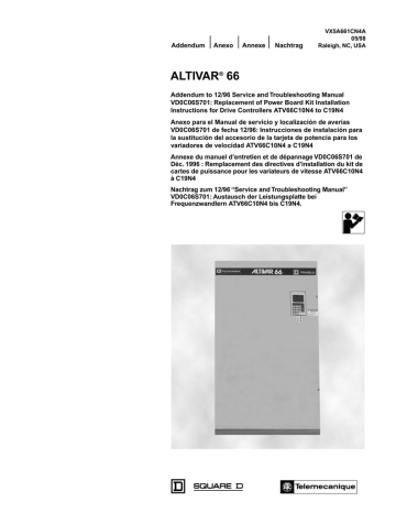 Schneider Electric ALTIVAR 66 Instruction Sheet | Manualzz