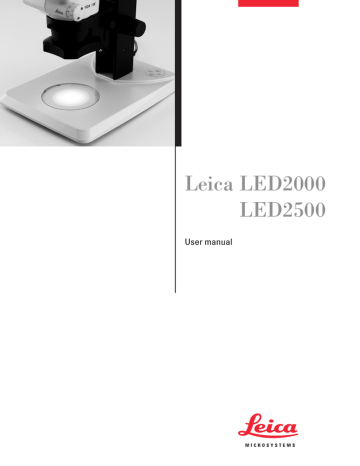 Leica LED2000, LED2500 User manual | Manualzz