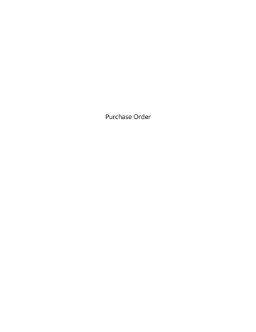 Purchase Order User Manual | Manualzz