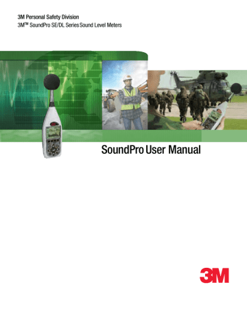 3M Quest SoundPro SE and DL Sound Level Meters User Manual | Manualzz