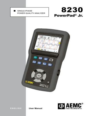 Power Quality Analyzer PowerPad 8230 User Manual | Manualzz