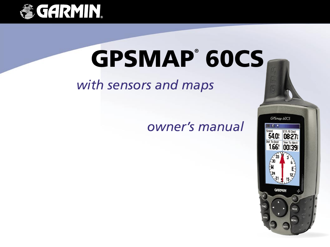 Garmin GPSMAP 60CS Owner Manual | Manualzz
