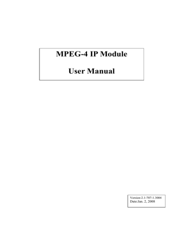 IP Module User Manual | Manualzz