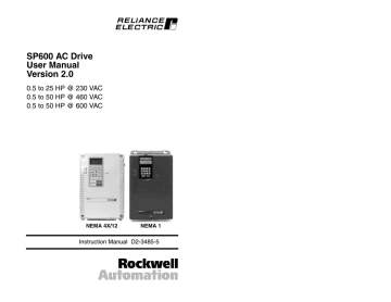SP600 AC Drive User Manual Version 2.0 | Manualzz