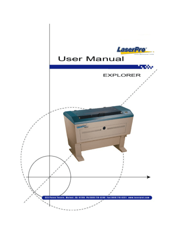LaserPro Explorer User Manual | Manualzz