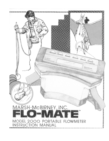 Flowmeter Model 2000 Flo-Mate Instruction Manual | Manualzz