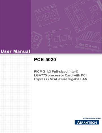 PCE-5020 User Manual - Single Board Computer | Manualzz
