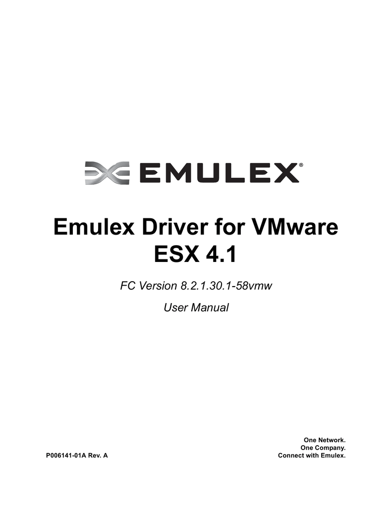 Emulex Drivers