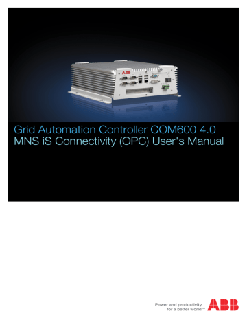 Grid Automation Controller COM600 4.0 User Manual | Manualzz
