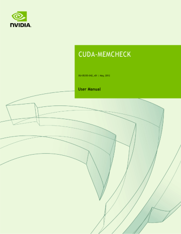 CUDA-MEMCHECK User Manual | Manualzz