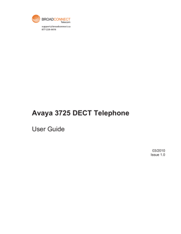 Avaya 3725 DECT Telephone User Guide | Manualzz