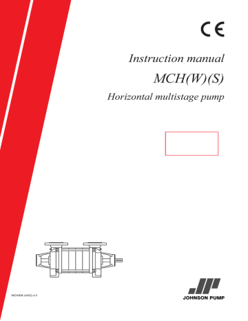 JOHNSON PUMP MCH W(S) Instruction manual | Manualzz