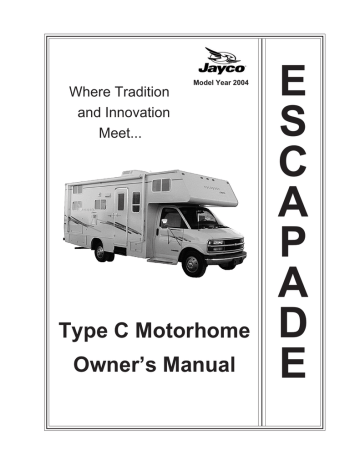 Jayco Escapade Owner's Manual | Manualzz