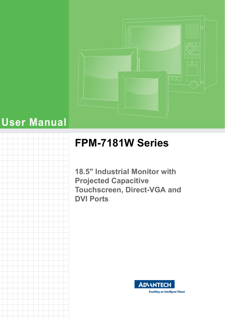 Advantech FPM-7181W Series User manual | Manualzz
