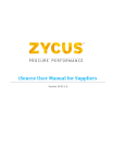 Zycus iSource User Manual for Suppliers | Manualzz