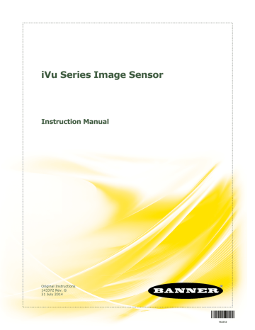 iVu TG Image Sensor Instruction Manual | Manualzz