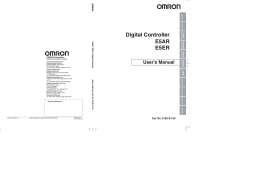 Omron E5AR - User manual, instruction manual, User's manual