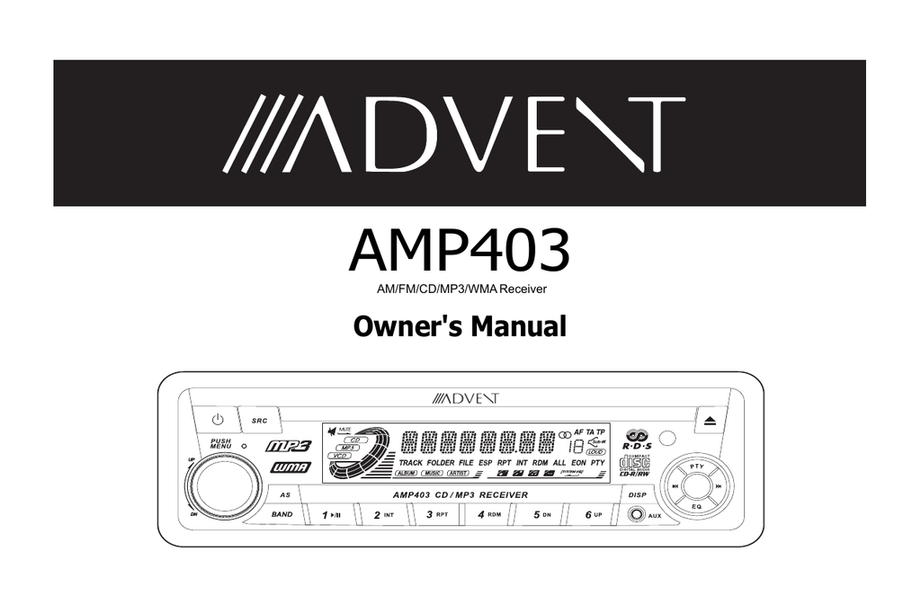 Advent AMP403 Owner's Manual | Manualzz